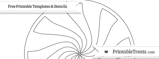 Free Printable Extra Large Peppermint Candy Template Printable Treats