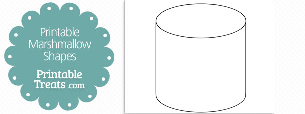 Printable Marshmallow Shape Template Printable Treats