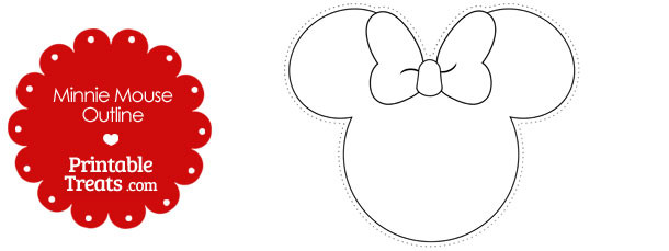 Free Minnie Mouse Face Template