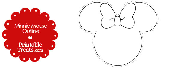 Printable Minnie Mouse Outline Printable Treats