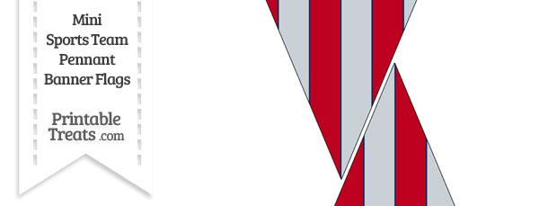 Angels Colors Mini Pennant Banner Flags — Printable Treats.com