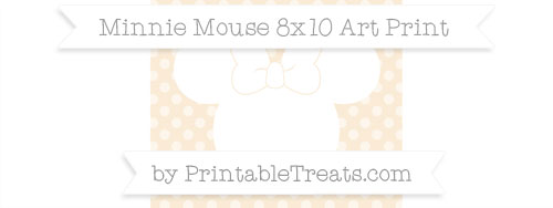 Free Antique White Dotted Pattern Minnie Mouse 8×10 Art Print ...
