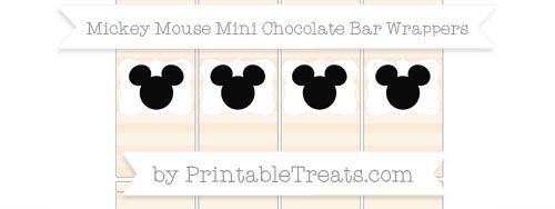 Free Antique White Horizontal Striped Mickey Mouse Mini Chocolate Bar ...