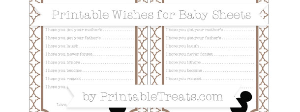 Beaver Brown Quatrefoil Pattern Mickey Mouse Wishes for Baby Sheets ...