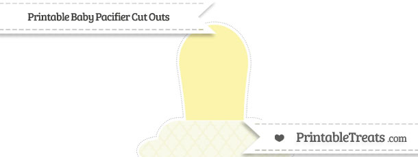 Beige Moroccan Tile Extra Large Baby Pacifier Cut Outs — Printable ...