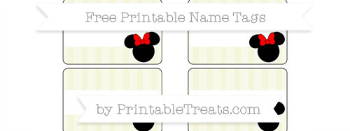 Mickey Mouse Printable Name Tags