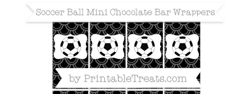 Free Black Fish Scale Pattern Soccer Ball Mini Chocolate Bar Wrappers ...