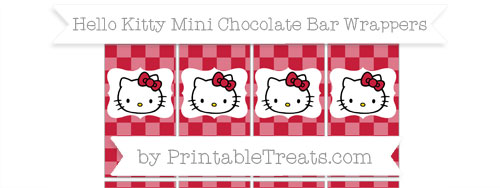 Free Cardinal Red Checker Pattern Hello Kitty Mini Chocolate Bar ...