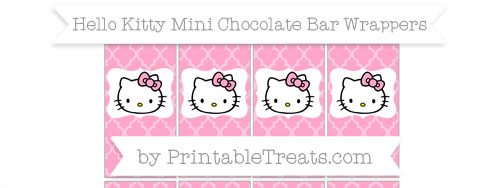 Free Carnation Pink Moroccan Tile Hello Kitty Mini Chocolate Bar ...