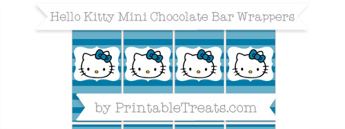 Free Cerulean Blue Horizontal Striped Hello Kitty Mini Chocolate Bar ...
