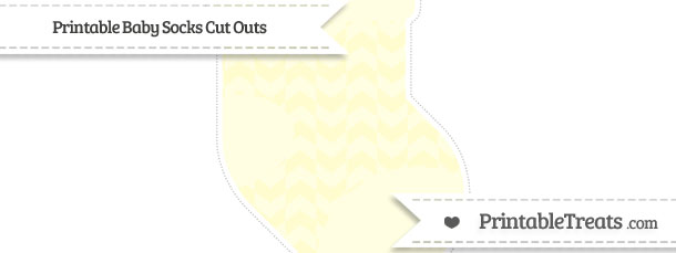 Cream Herringbone Pattern Extra Large Baby Socks Cut Outs — Printable ...