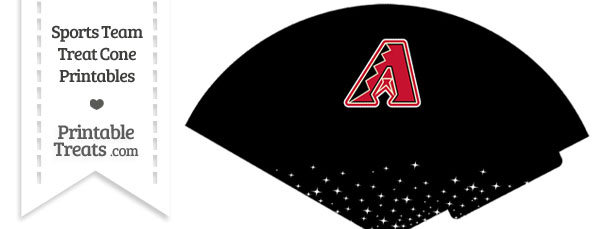Diamondbacks Treat Cone Printable — Printable Treats.com