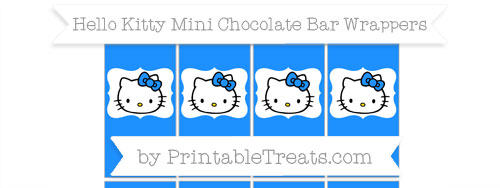 Free Dodger Blue Hello Kitty Mini Chocolate Bar Wrappers — Printable ...