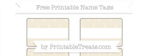 Free Eggshell Star Pattern Simple Name Tags — Printable Treats.com