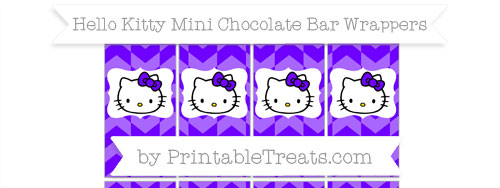 Free Indigo Herringbone Pattern Hello Kitty Mini Chocolate Bar Wrappers ...