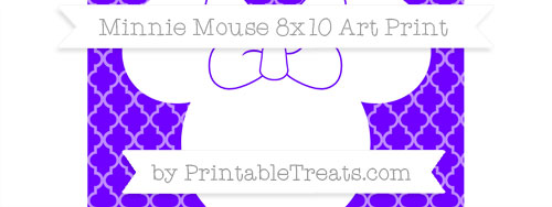 Free Indigo Moroccan Tile Minnie Mouse 8×10 Art Print — Printable ...