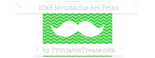 Chevron Mustache Drawing