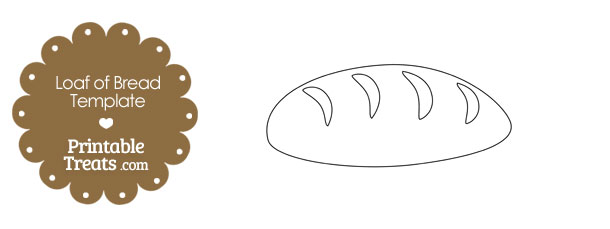 Loaf of Bread Shape Template — Printable Treats.com