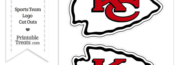 Medium Kansas City Chiefs Logo Cut Outs — Printable Treats.com