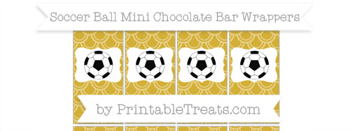 Free Metallic Gold Fish Scale Pattern Soccer Ball Mini Chocolate Bar ...