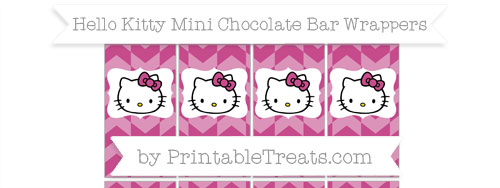 Free Mulberry Purple Herringbone Pattern Hello Kitty Mini Chocolate Bar ...