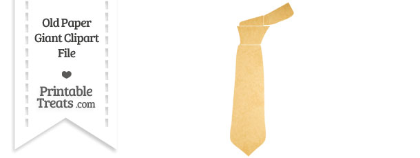 Printable Tie Cut Out — Printable Treats.com