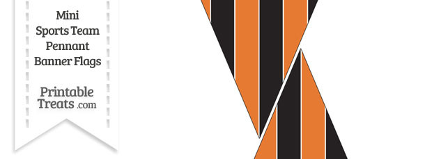 Orioles Colors Mini Pennant Banner Flags — Printable Treats.com