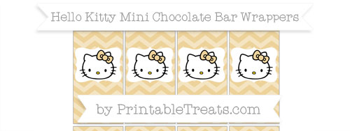 Free Pastel Bright Orange Chevron Hello Kitty Mini Chocolate Bar ...