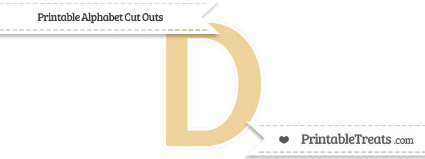 Free Pastel Bright Orange Extra Large Capital Letter D Cut Outs ...