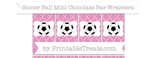 Free Pastel Bubblegum Pink Moroccan Tile Soccer Ball Mini Chocolate Bar ...