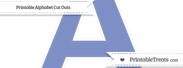 Free Pastel Dark Blue Extra Large Capital Letter A Cut Outs — Printable ...