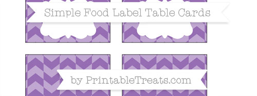 Free Pastel Plum Herringbone Pattern Simple Food Labels — Printable ...