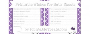 Pastel Plum Moroccan Tile Hello Kitty Wishes for Baby Sheets ...