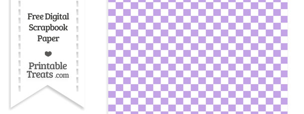 Pastel Purple Mini Checkered Digital Paper — Printable Treats.com