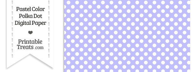 Pastel Purple Polka Dot Digital Scrapbook Paper — Printable Treats.com