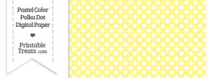 Pastel Yellow Polka Dot Digital Scrapbook Paper — Printable Treats.com
