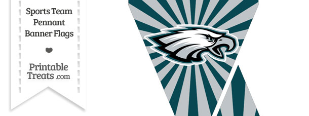 Philadelphia Eagles Mini Pennant Banner Flags — Printable Treats.com