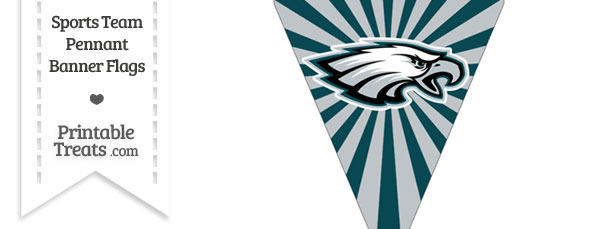 Philadelphia Eagles Pennant Banner Flag — Printable Treats.com