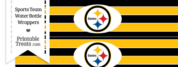 Pittsburgh Steelers Mini Pennant Banner Flags — Printable Treats.com
