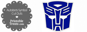 Blue Autobots Symbol Cut Outs — Printable Treats.com