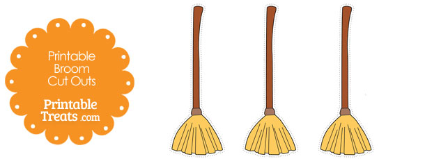 Printable Broom Cut Outs — Printable Treats.com