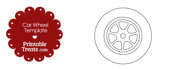 Printable Car Wheel Template — Printable Treats.com