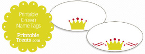 Printable Crown Name Tags — Printable Treats.com