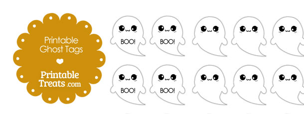 Printable Ghost Tags — Printable Treats.com