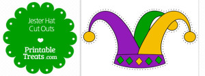 Printable Jester Hat Cut Outs — Printable Treats.com