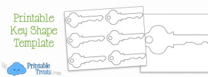 Printable Key Shape Template — Printable Treats.com
