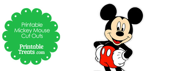 Printable Mickey Mouse Cut Outs — Printable Treats.com