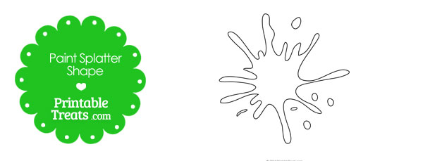 Printable Paint Splatter Shape — Printable Treats.com