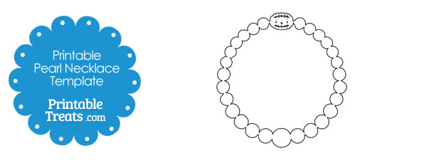 Printable Pearl Necklace Template — Printable Treats.com