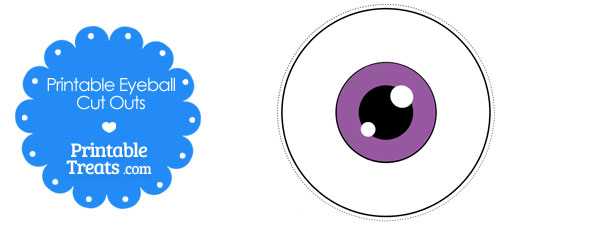 Printable Brown Eyeball Cut Outs — Printable Treats.com